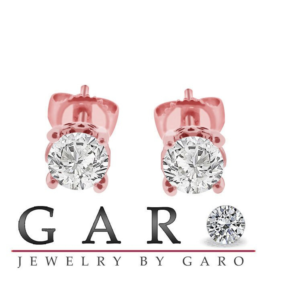 1 carat certified diamond earrings store