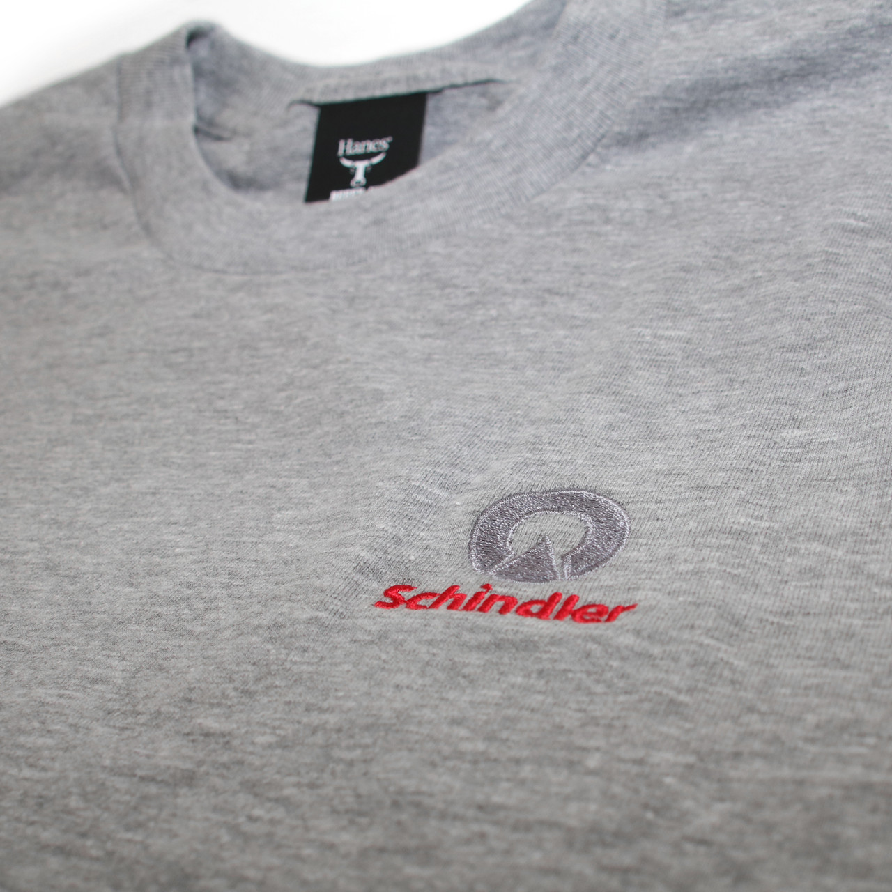 Light Steel Hanes Beefy T-Shirt