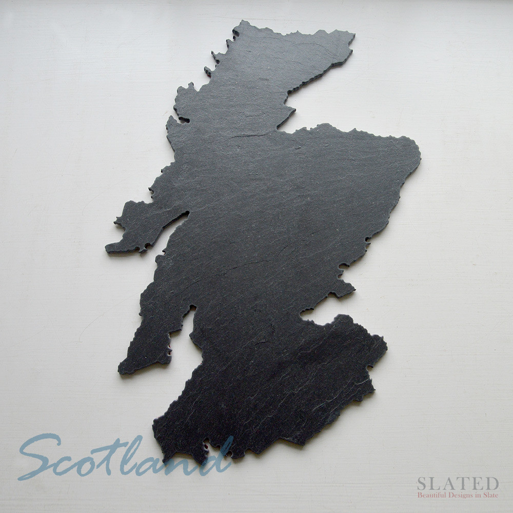 Slate map of Scotland - Slated - Beautiful Slate Gifts