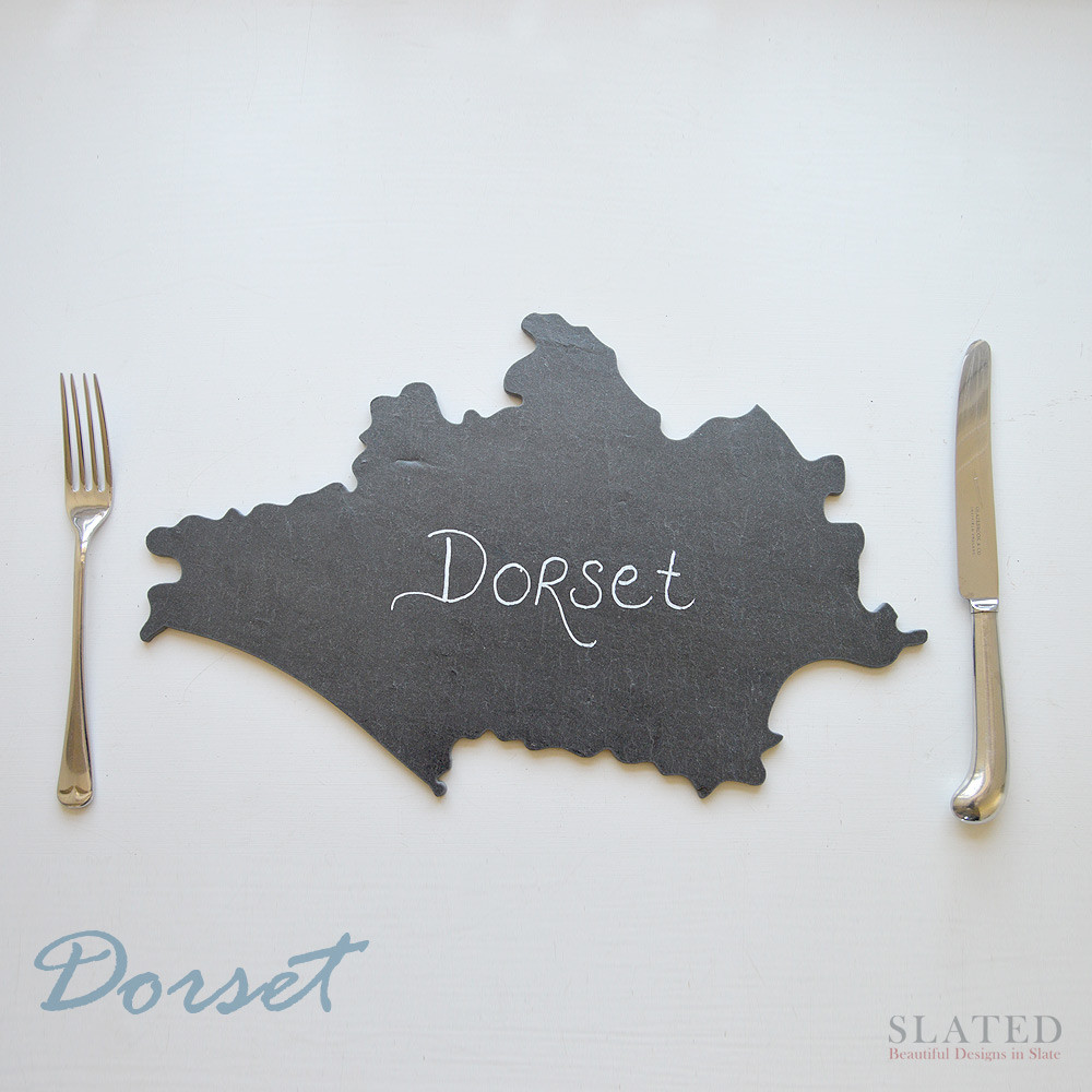 Map of Dorset shaped slate - Slated - Beautiful Slate Gifts