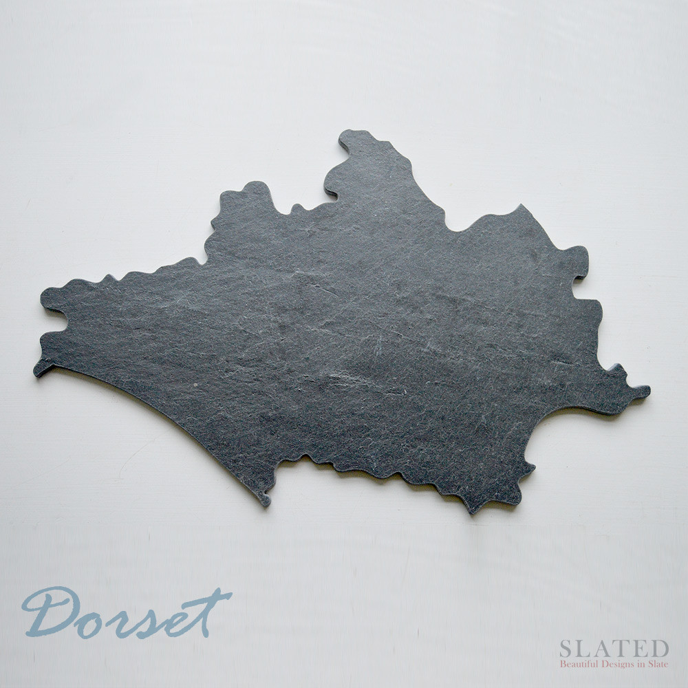 Map of Dorset shaped slate - Slated - Beautiful Slate Gifts