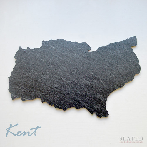 Map of Kent shaped slate - Slated - Beautiful Slate Gifts