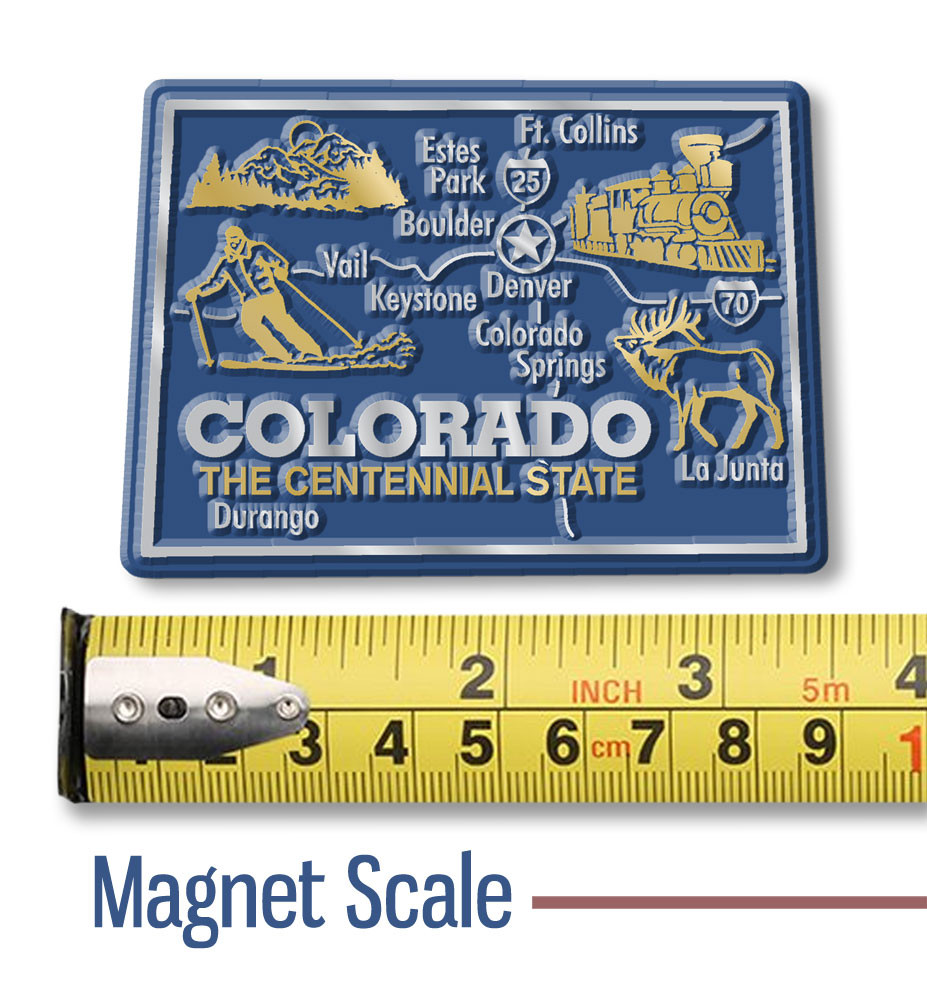 Colorado Giant State Map Magnet - ClassicMagnets.com