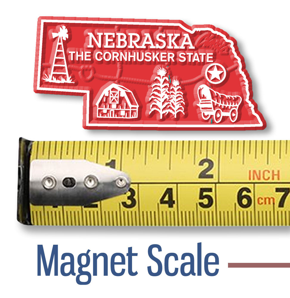 Nebraska Map Magnet - ClassicMagnets.com