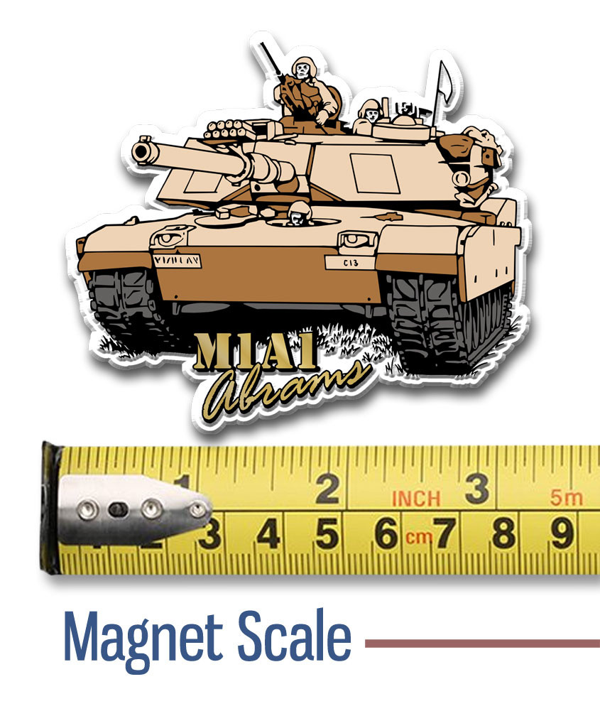 M1A1 Abrams Tank Magnet - ClassicMagnets.com