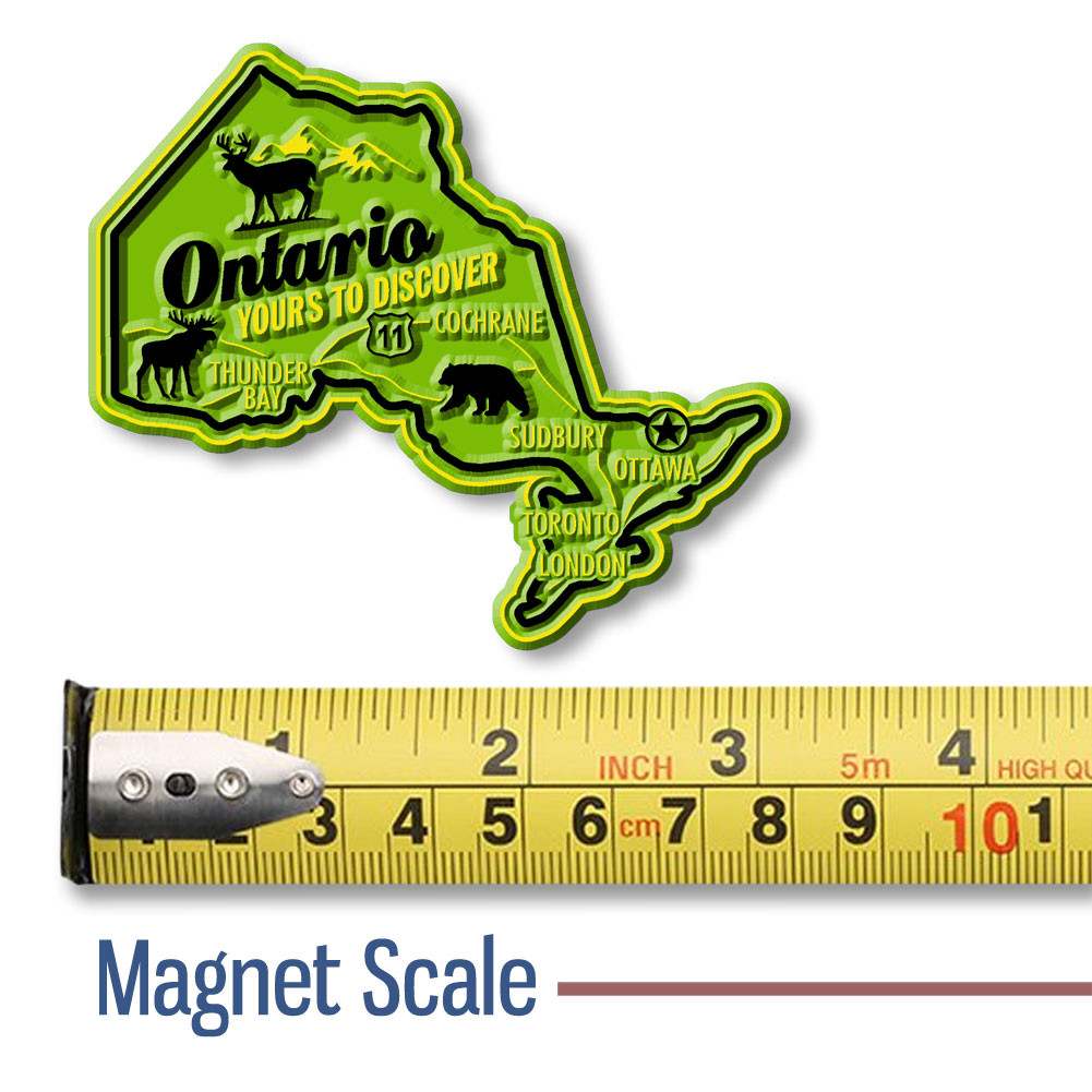 Ontario Premium Map Magnet - ClassicMagnets.com