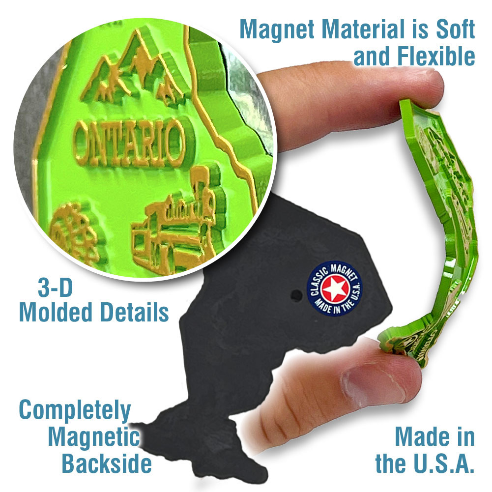 Ontario Map Magnet by ClassicMagnets.com