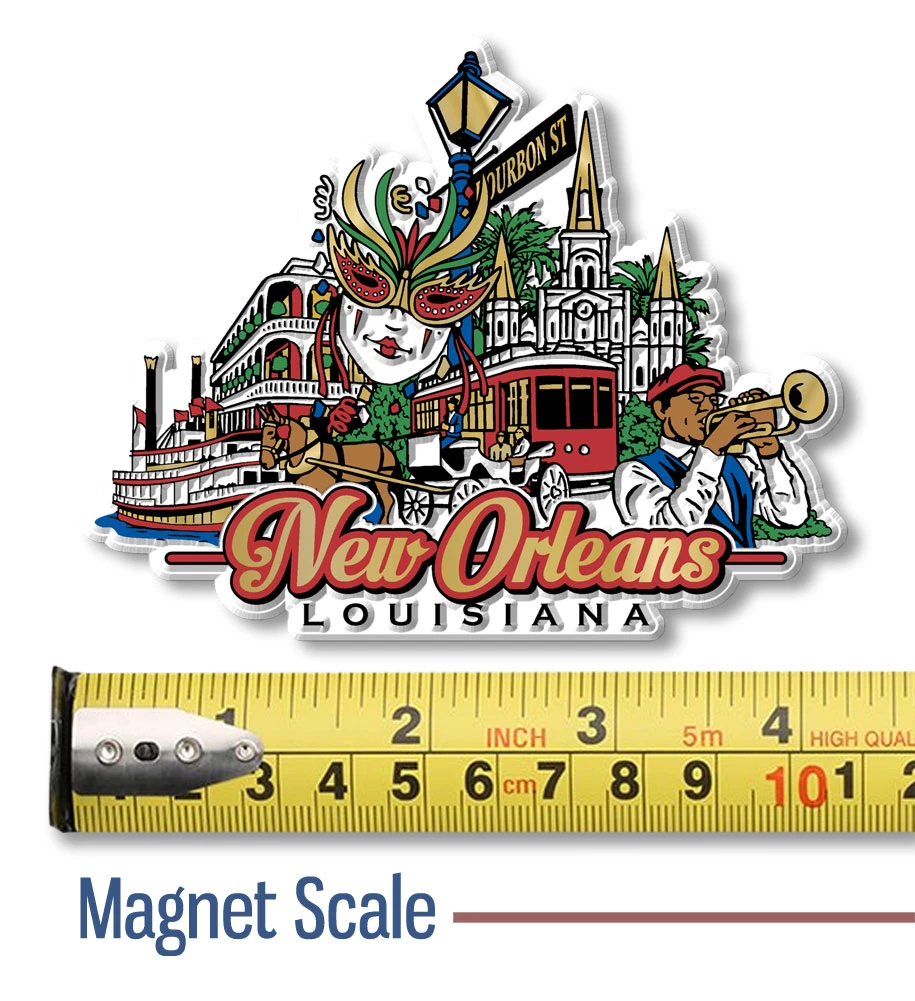 New Orleans City Skyline Magnet - ClassicMagnets.com