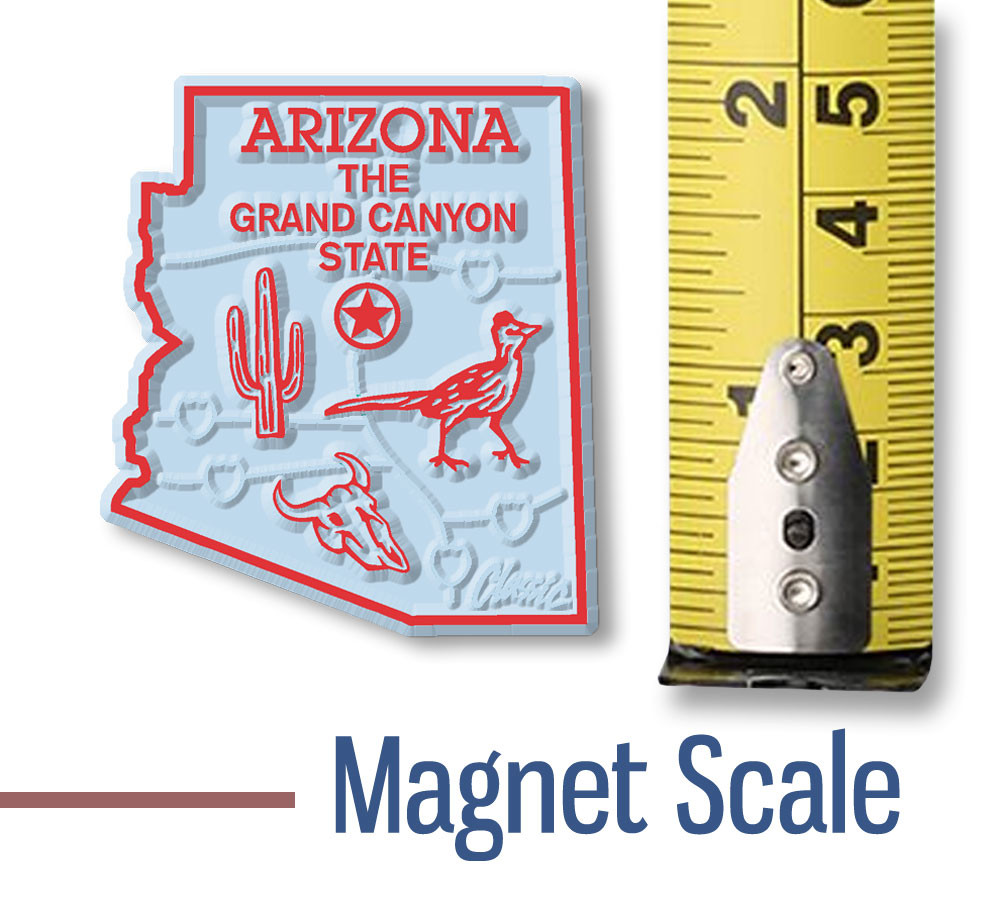 Arizona Map Magnet - ClassicMagnets.com
