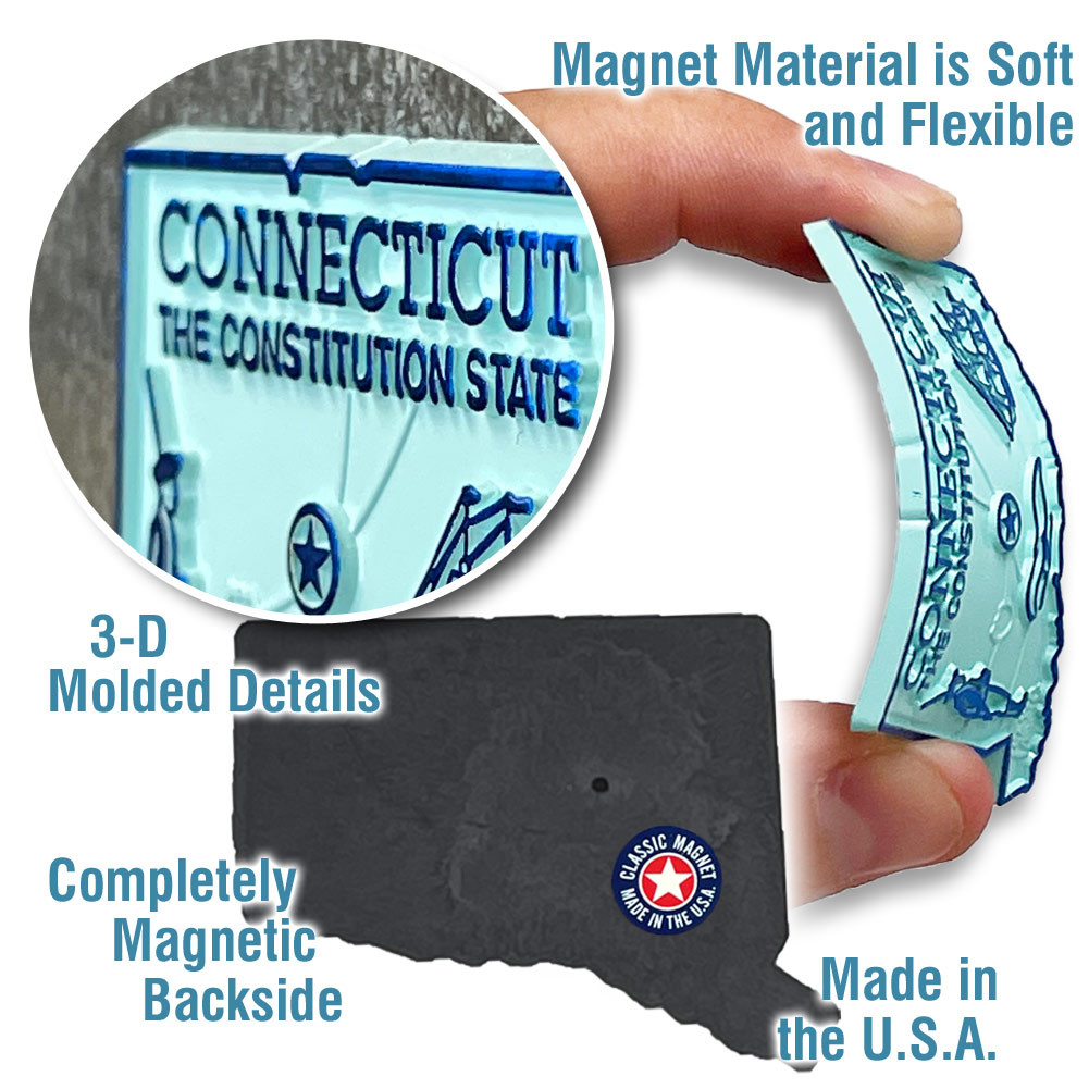 Connecticut Map Magnet - ClassicMagnets.com