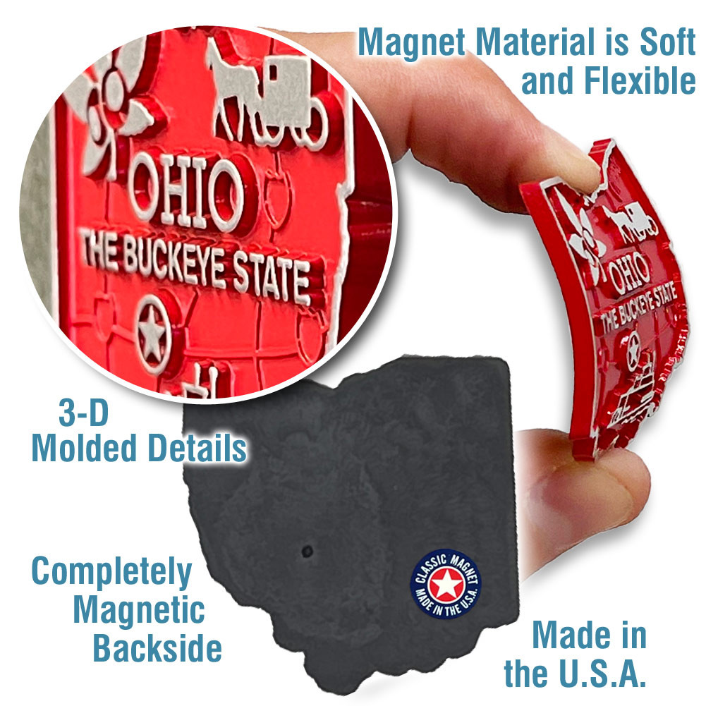 Ohio Map Magnet - ClassicMagnets.com