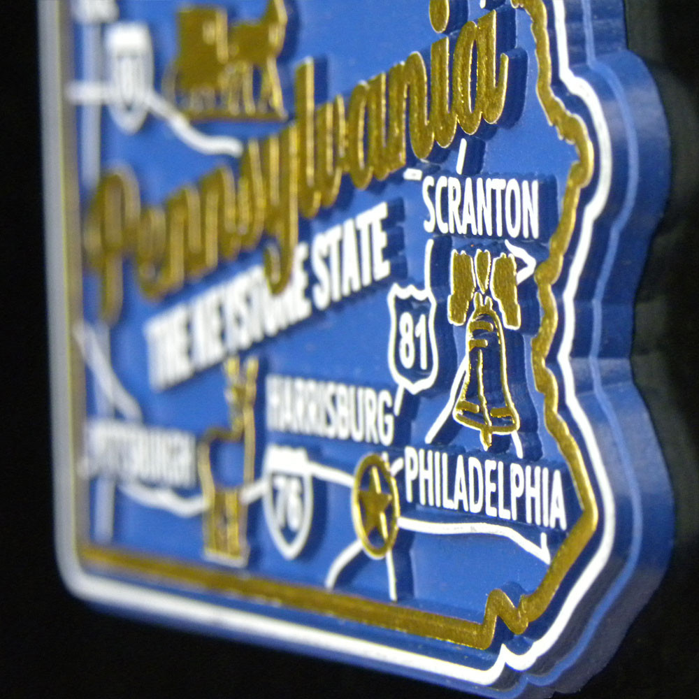 Tennessee Premium Map Magnet - ClassicMagnets.com