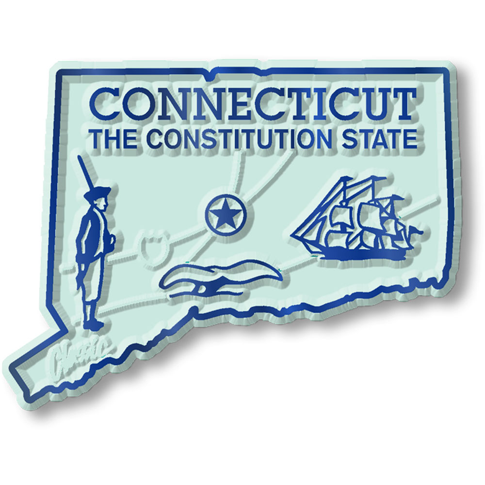 Connecticut Six-Piece State Magnet Set - ClassicMagnets.com