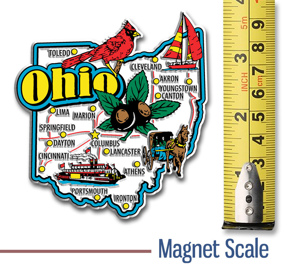Ohio Six-Piece State Magnet Set - ClassicMagnets.com