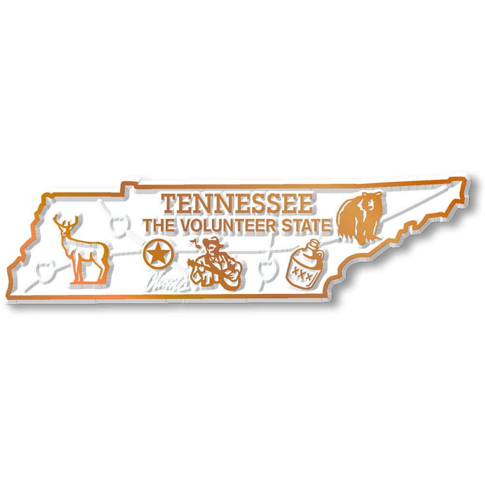 Tennessee Six-Piece State Magnet Set - ClassicMagnets.com