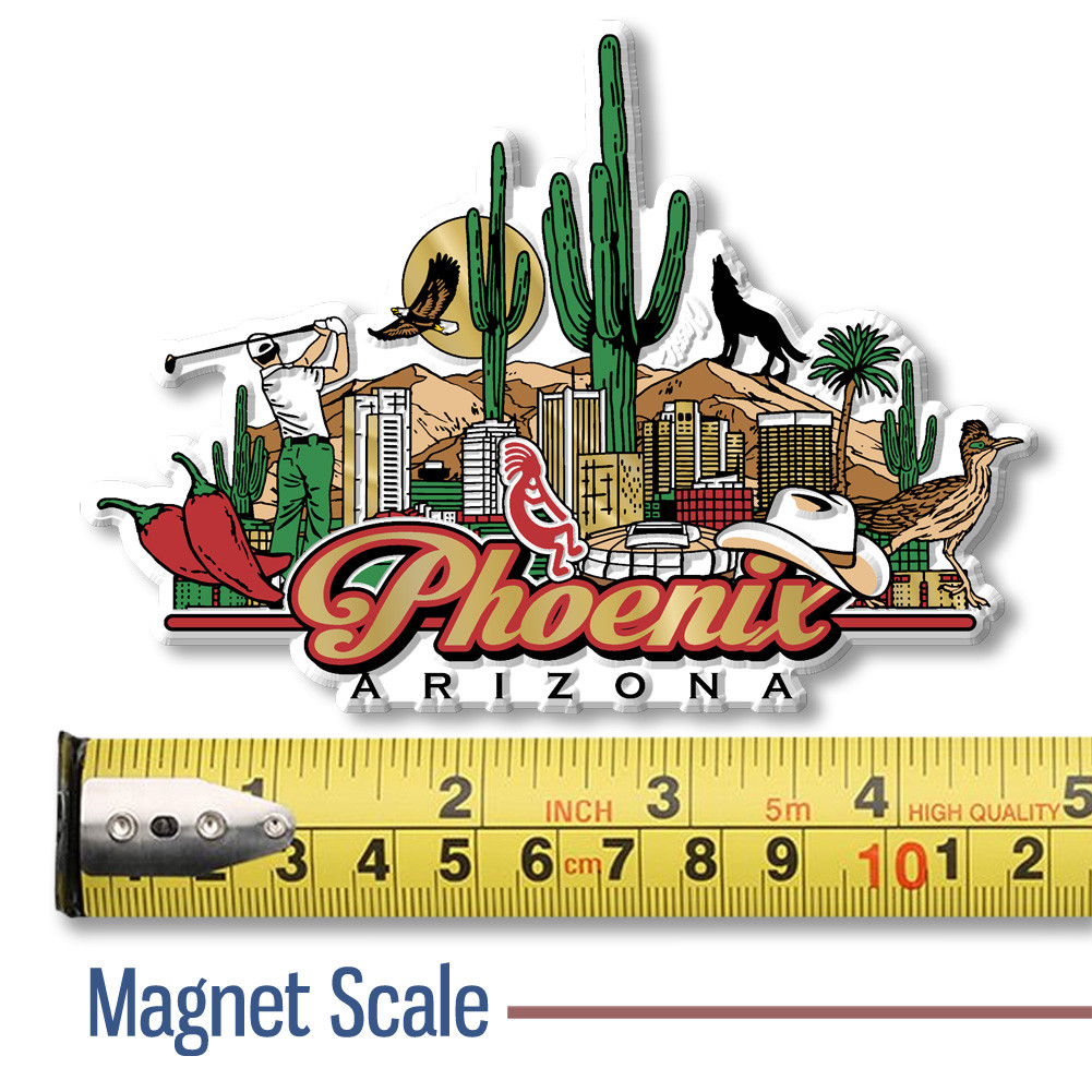 Phoenix City Skyline Magnet - ClassicMagnets.com