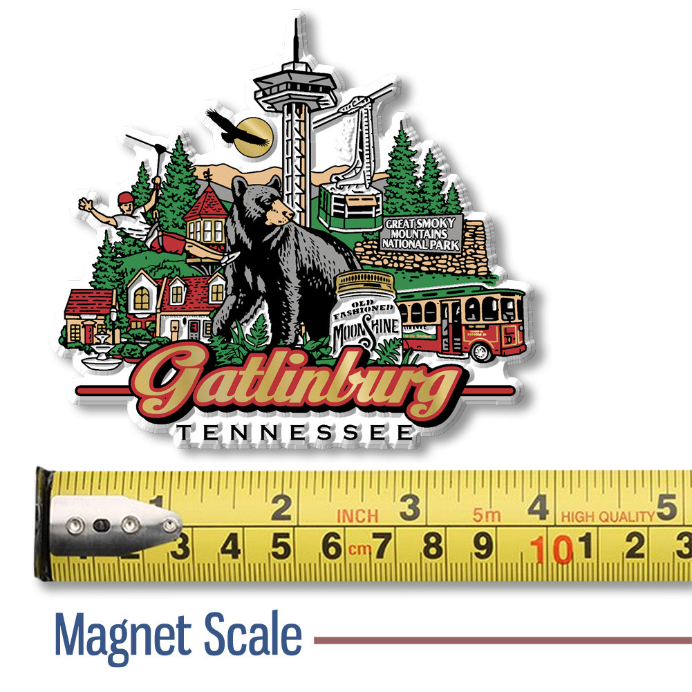 Gatlinburg City Skyline Magnet - ClassicMagnets.com