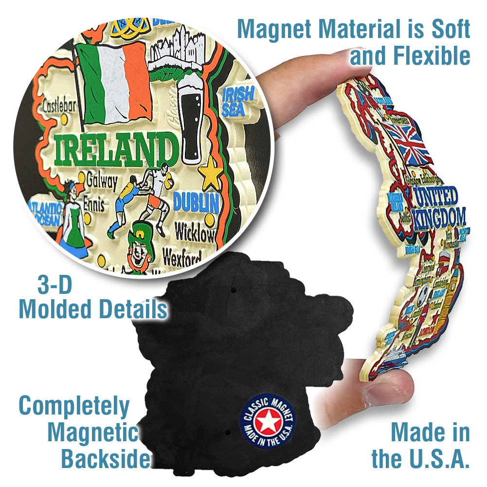 Switzerland Jumbo Country Map Magnet by ClassicMagnets.com