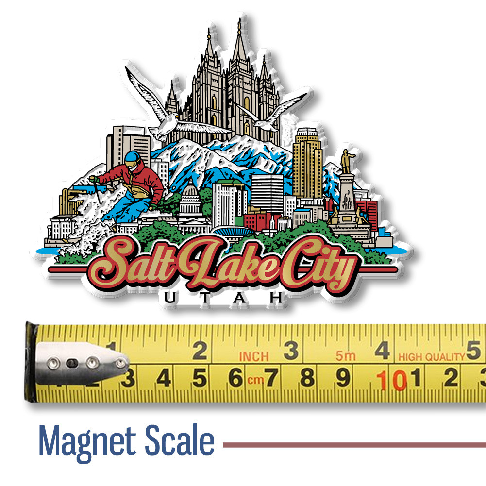 Salt Lake City, Utah City Skyline Magnet | ClassicMagnets.com
