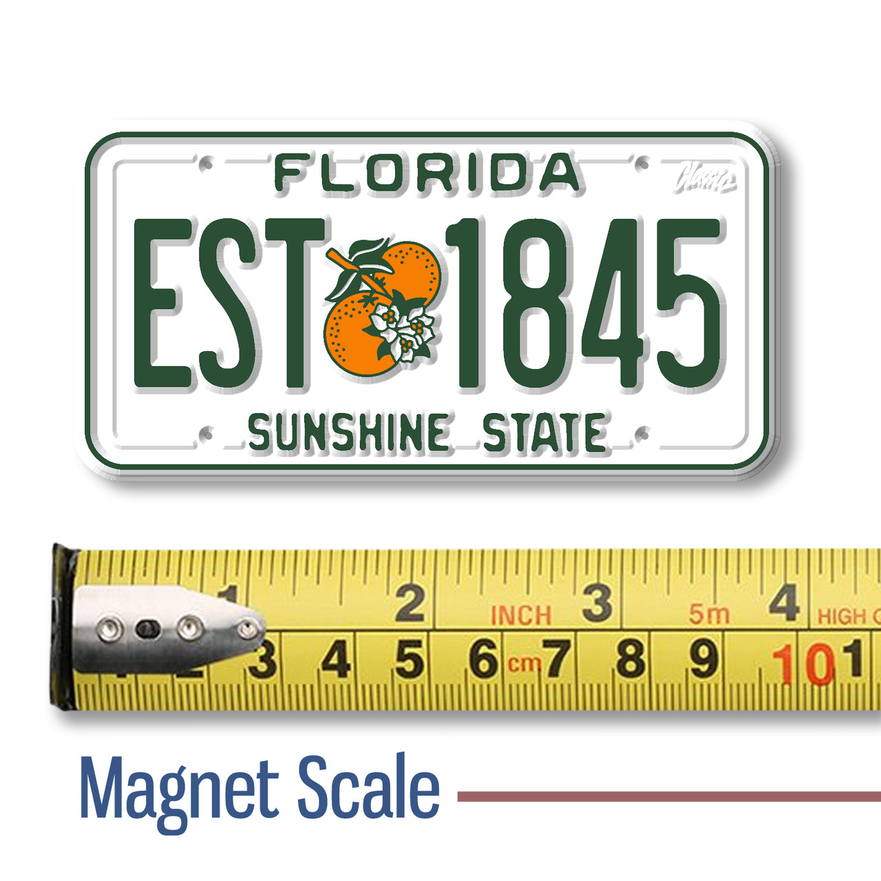 Florida State License Plate Magnet - ClassicMagnets.com