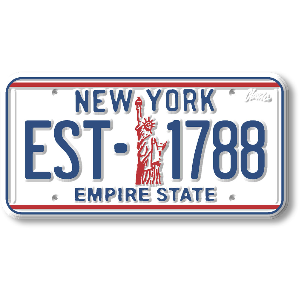 New York State License Plate Magnet - ClassicMagnets.com