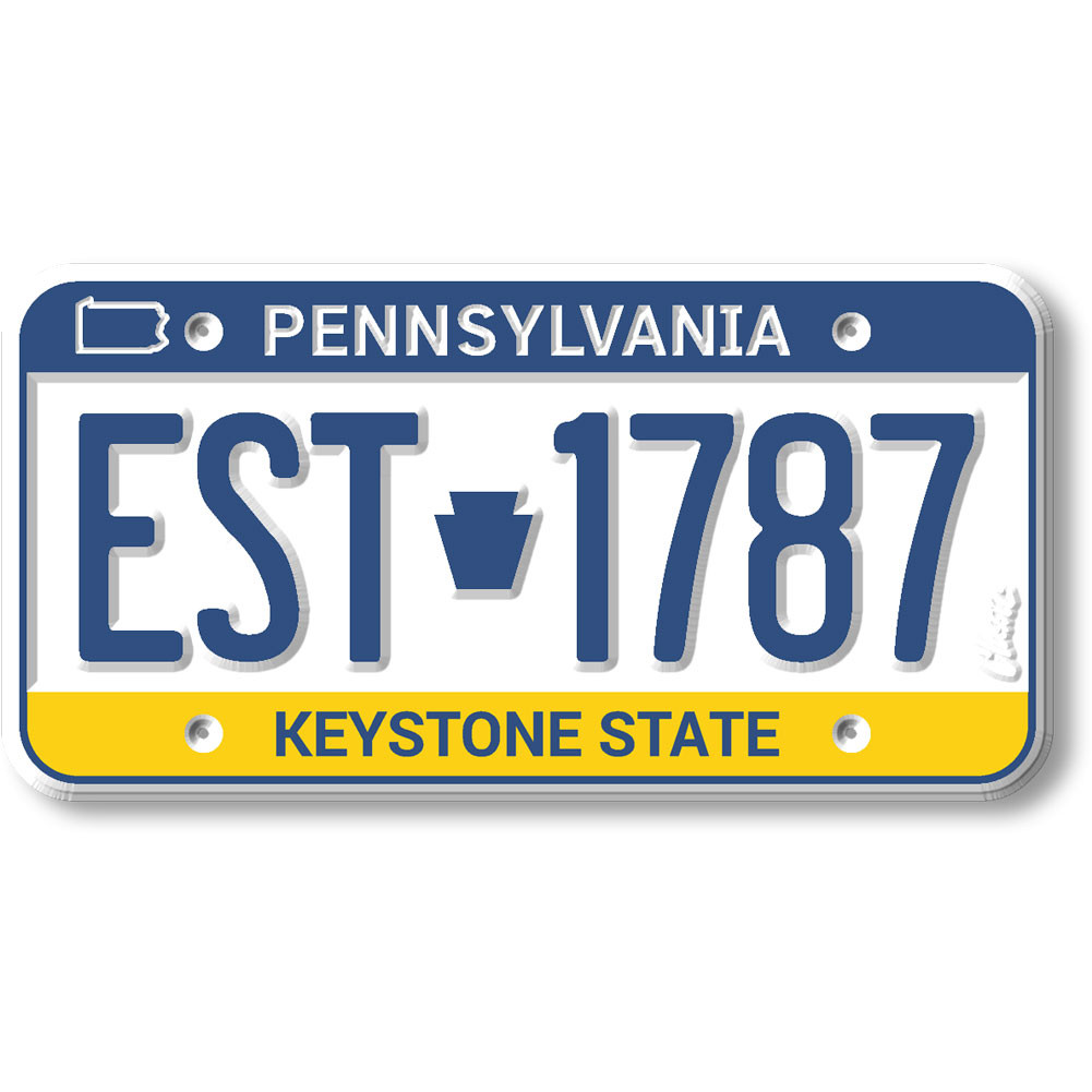 Pennsylvania State License Plate Magnet - ClassicMagnets.com