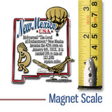 New Mexico Information Map Magnet - ClassicMagnets.com