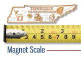 Tennessee Map Magnet - ClassicMagnets.com