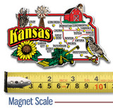 Kansas Six-Piece State Magnet Set - ClassicMagnets.com