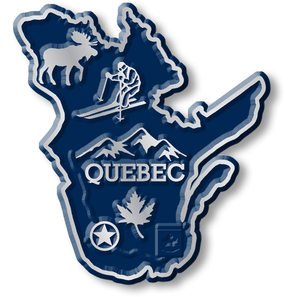 Quebec Map Magnet by ClassicMagnets.com