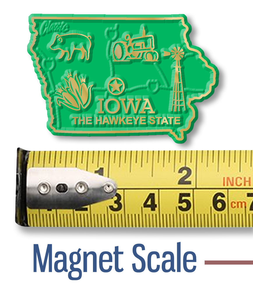 Iowa Map Magnet - ClassicMagnets.com