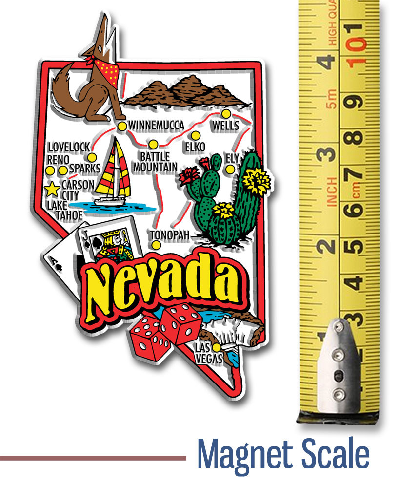Nevada State Jumbo Magnet by ClassicMagnets.com