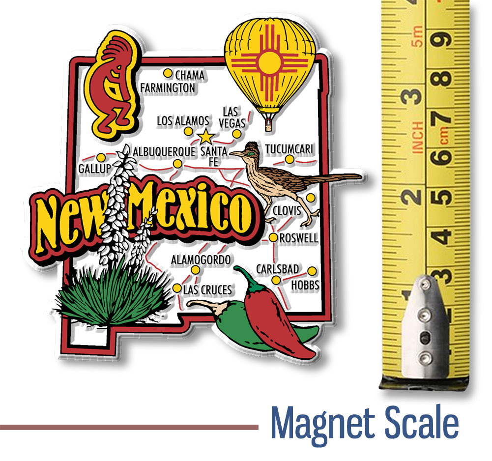 New Mexico State Jumbo Magnet by ClassicMagnets.com
