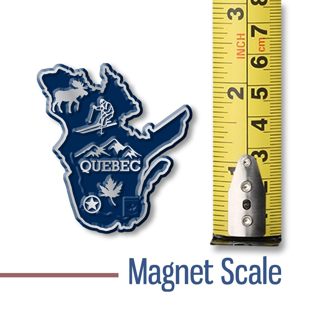 Quebec Map Magnet by ClassicMagnets.com