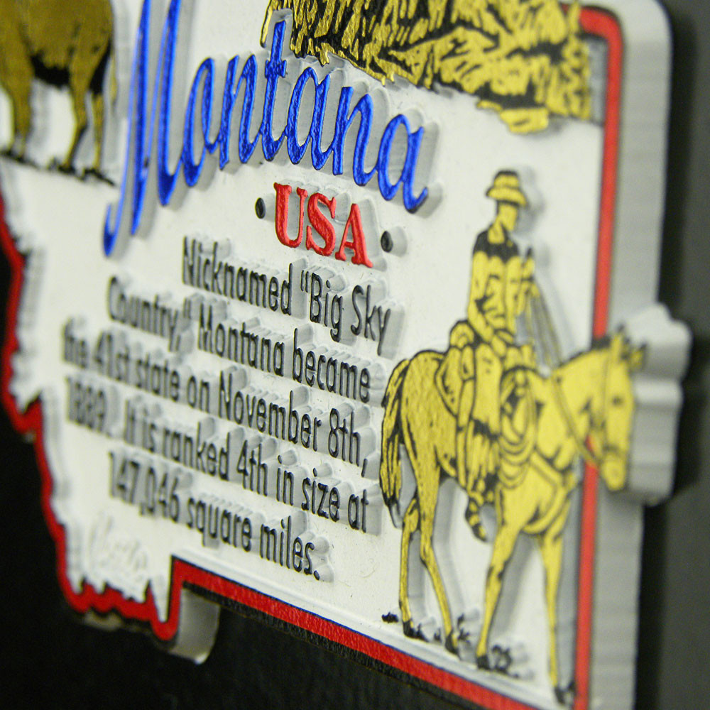 Wisconsin Information Map Magnet - ClassicMagnets.com