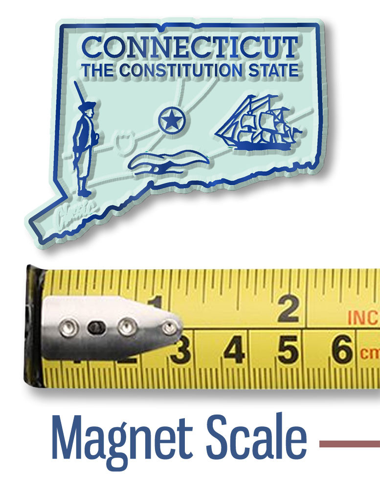 Connecticut Map Magnet - ClassicMagnets.com