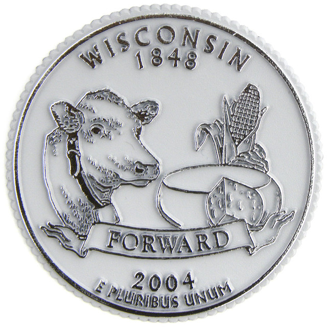 Wisconsin State Quarter Magnet - ClassicMagnets.com