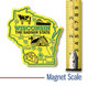 Wisconsin Giant State Map Magnet - ClassicMagnets.com