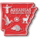 Arkansas Map Magnet - ClassicMagnets.com