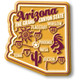 Arizona State Premium Map Magnet - ClassicMagnets.com