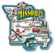 Missouri State Jumbo Magnet by ClassicMagnets.com
