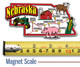 Nebraska State Jumbo Magnet by ClassicMagnets.com