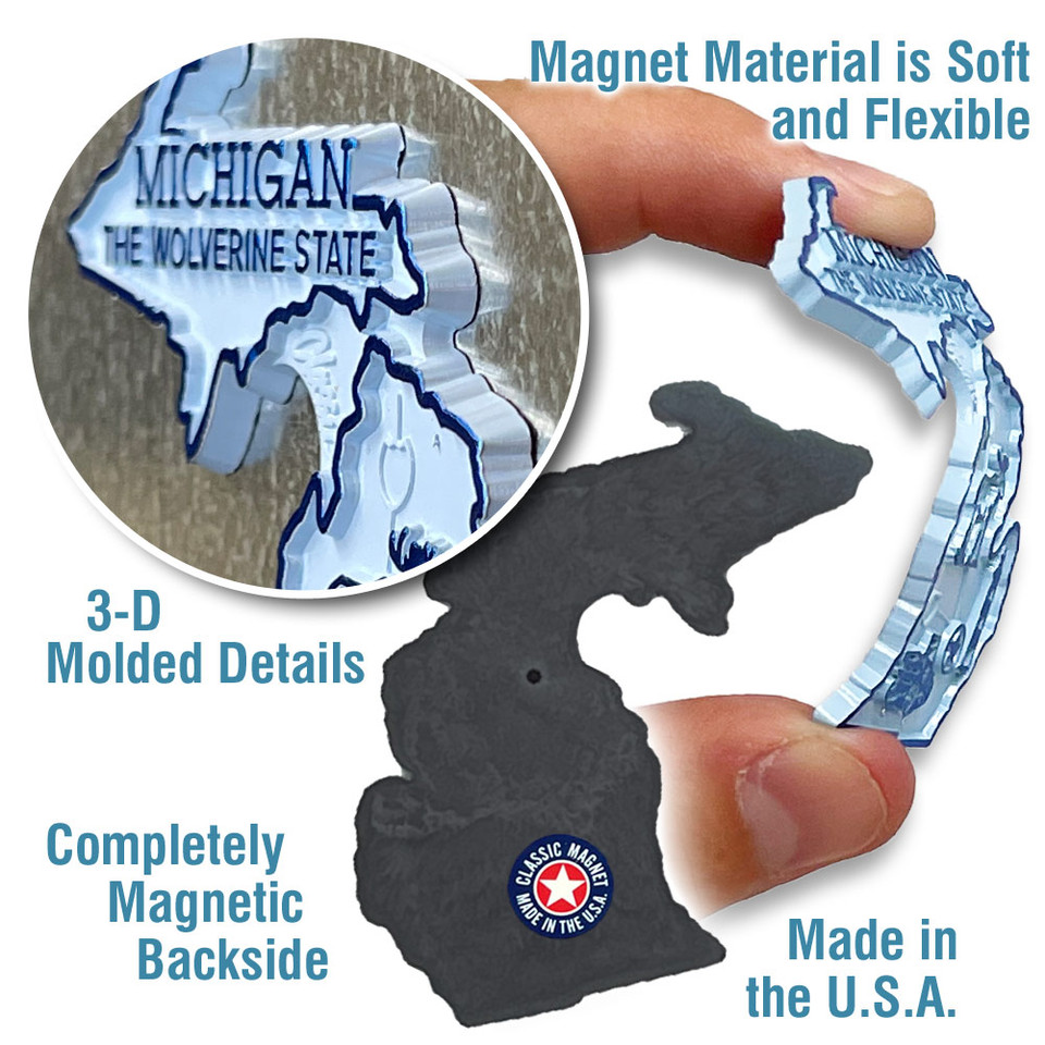 Michigan Map Magnet - ClassicMagnets.com