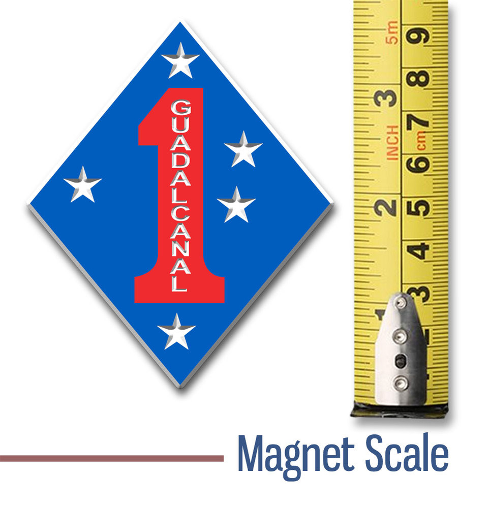 Guadalcanal Military Magnet by ClassicMagnets.com