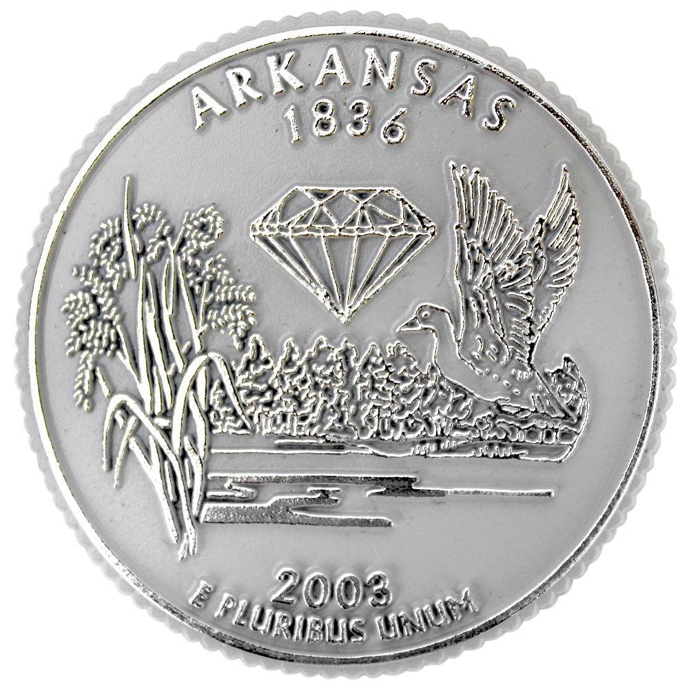 Arkansas Quarter Magnet - ClassicMagnets.com