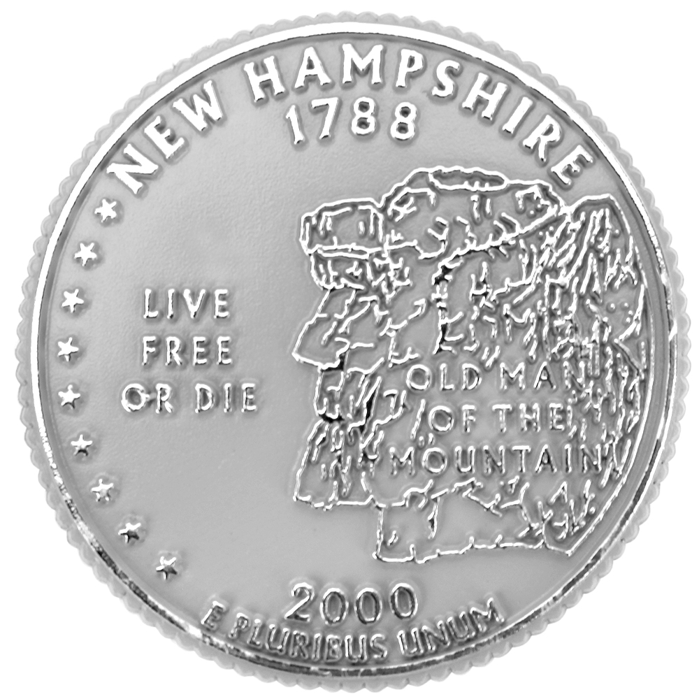 New Hampshire Quarter Magnet - ClassicMagnets.com