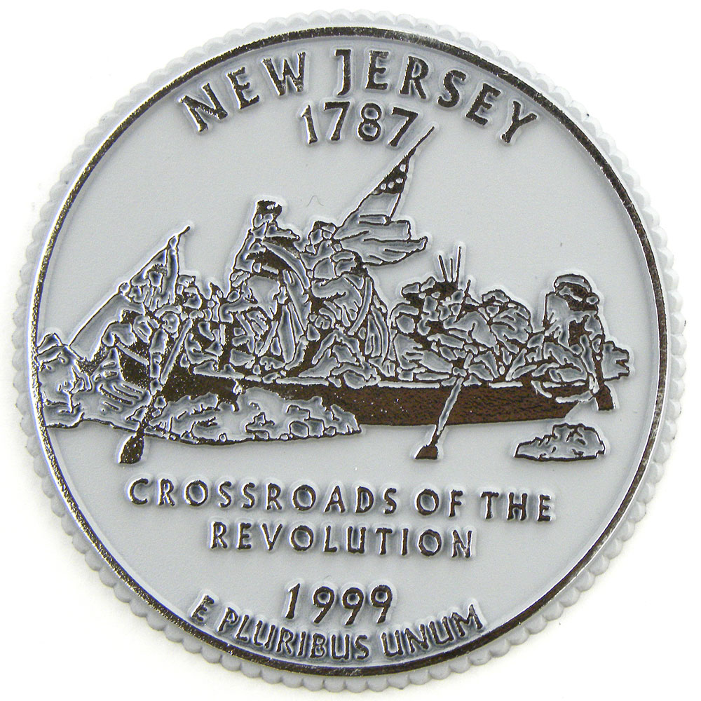 New Jersey State Quarter Magnet - ClassicMagnets.com
