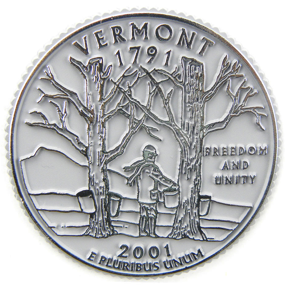 Vermont Quarter Magnet - ClassicMagnets.com