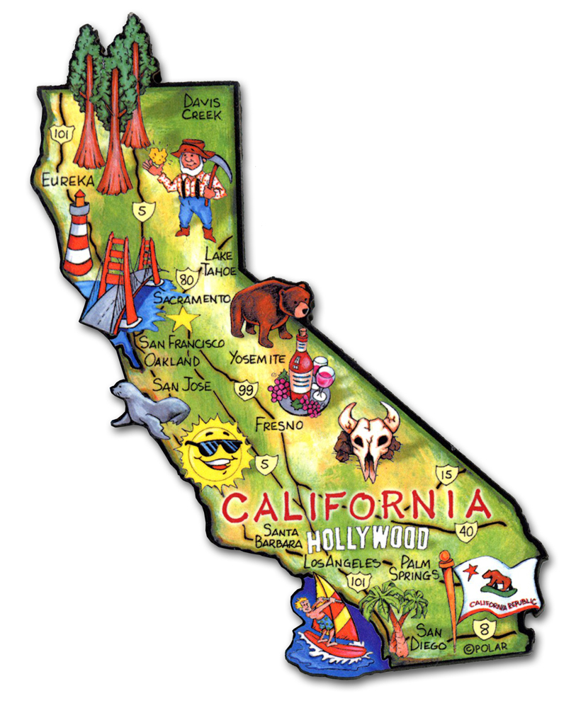 California Artwood Magnet by ClassicMagnets.com