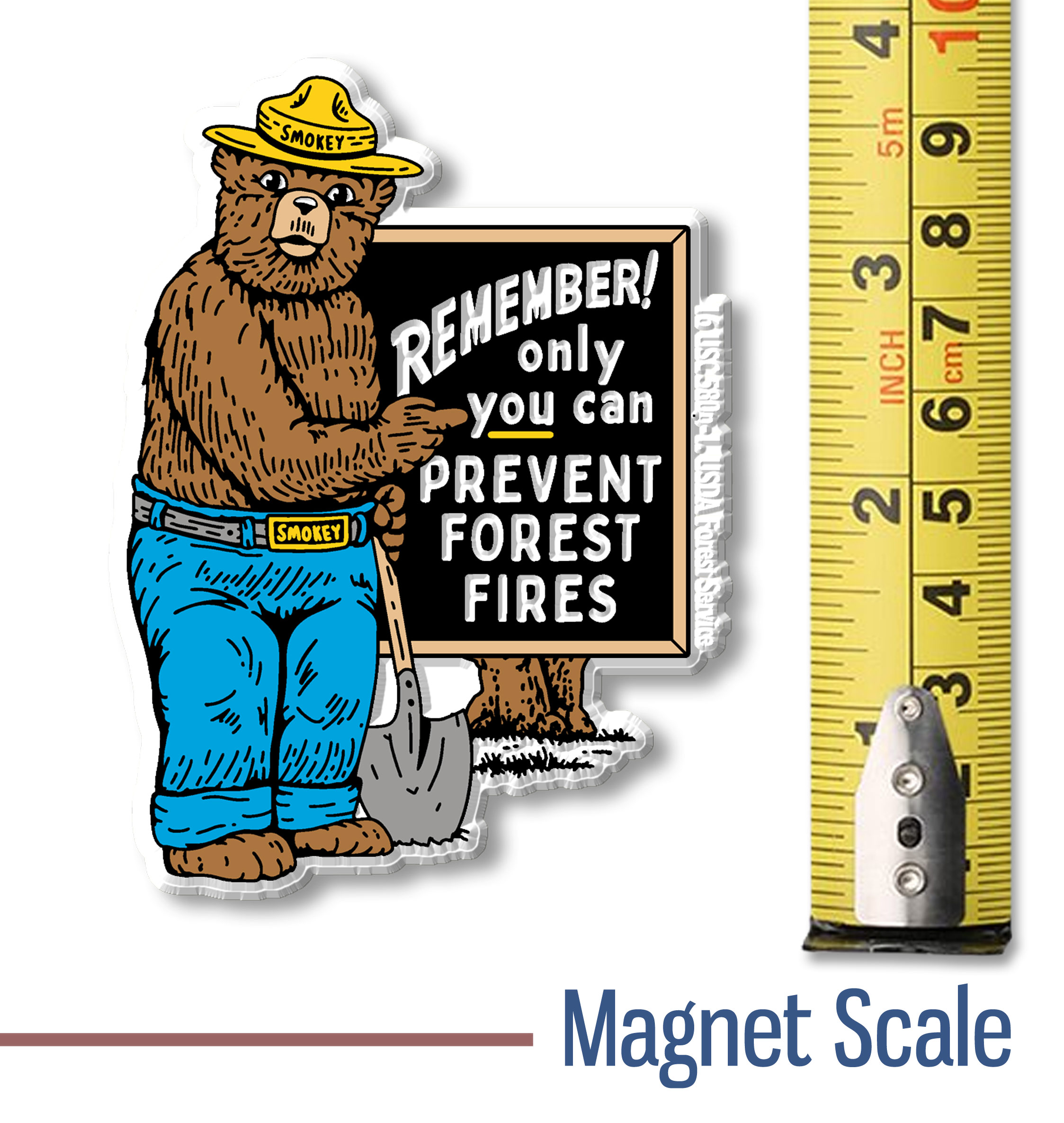 Smokey Bear Remember Sign Magnet | Classic Magnets